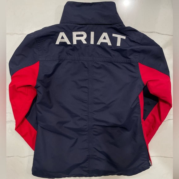 Ariat | Jackets & Coats | Ariat Team Logo Red Navy Equestrian Jacket ...